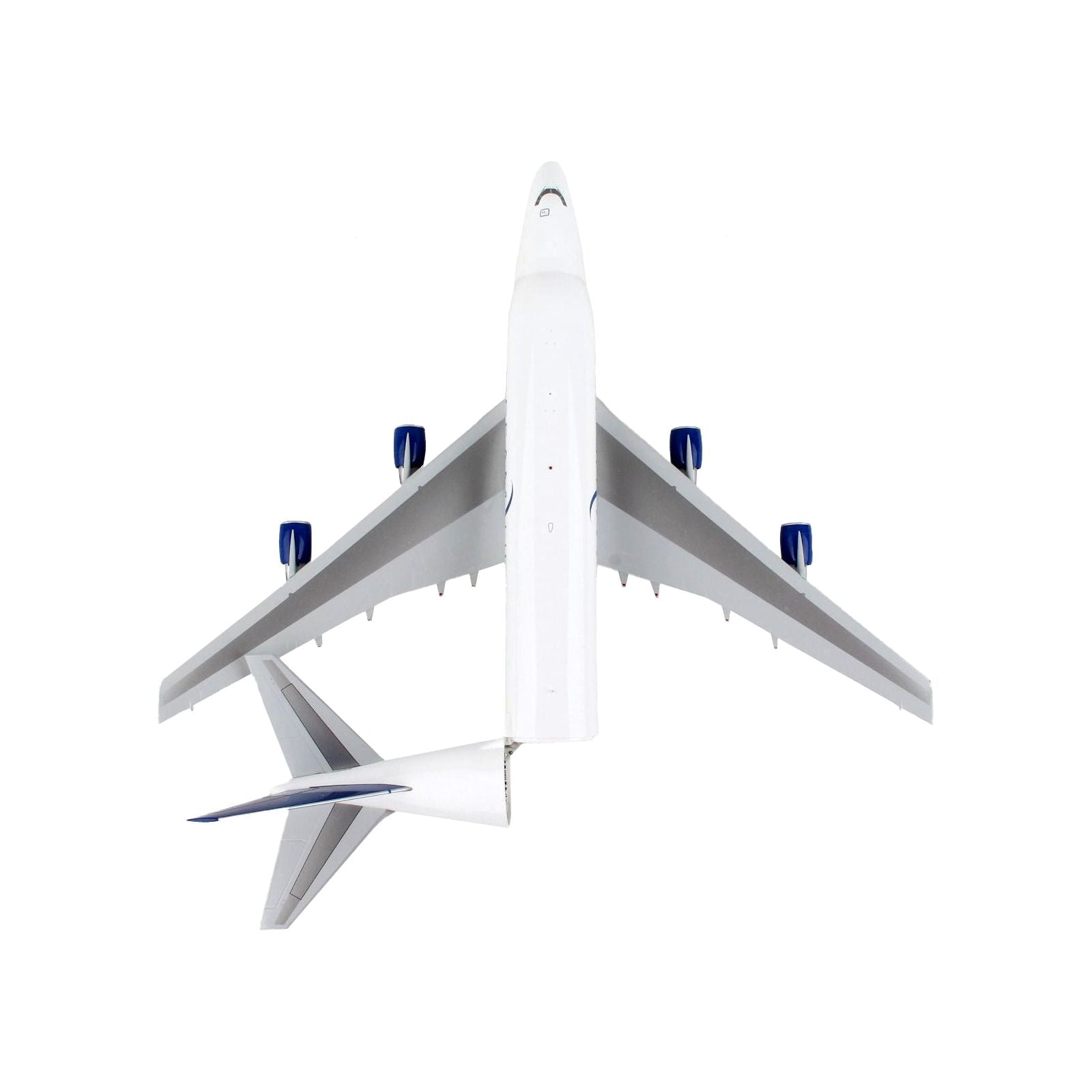Boeing 747LCF Commercial Aircraft White with Blue Tail 1/200 Diecast