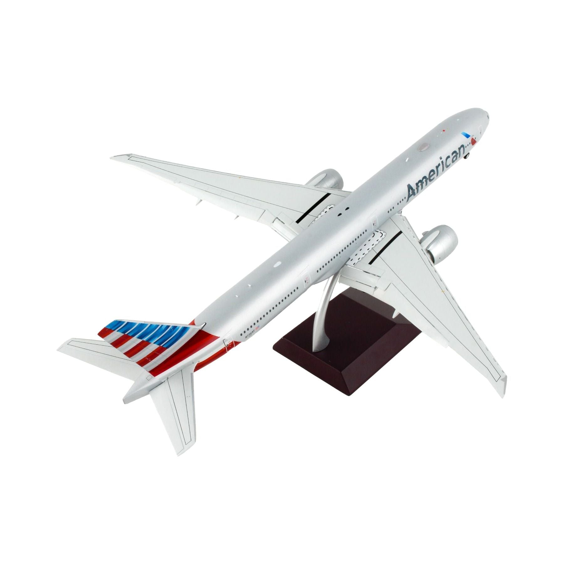 Boeing 777-300ER "American Airlines" Silver 1/200 Diecast Model