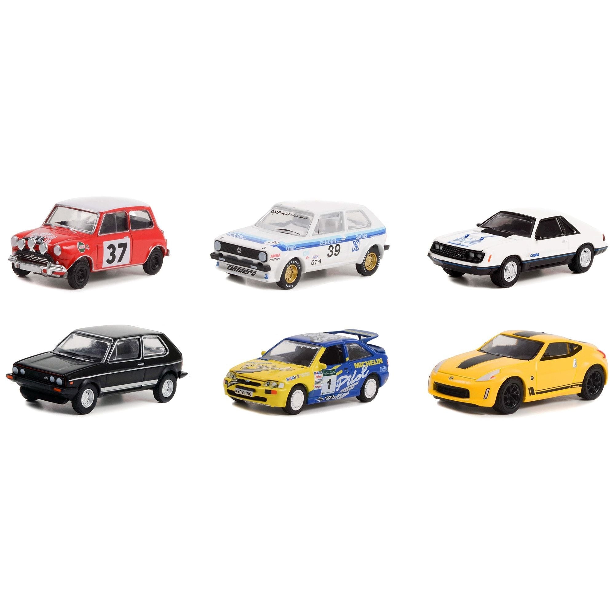Hot Hatches Set of 6 pieces Series 2 1/64 Diecast Model Cars