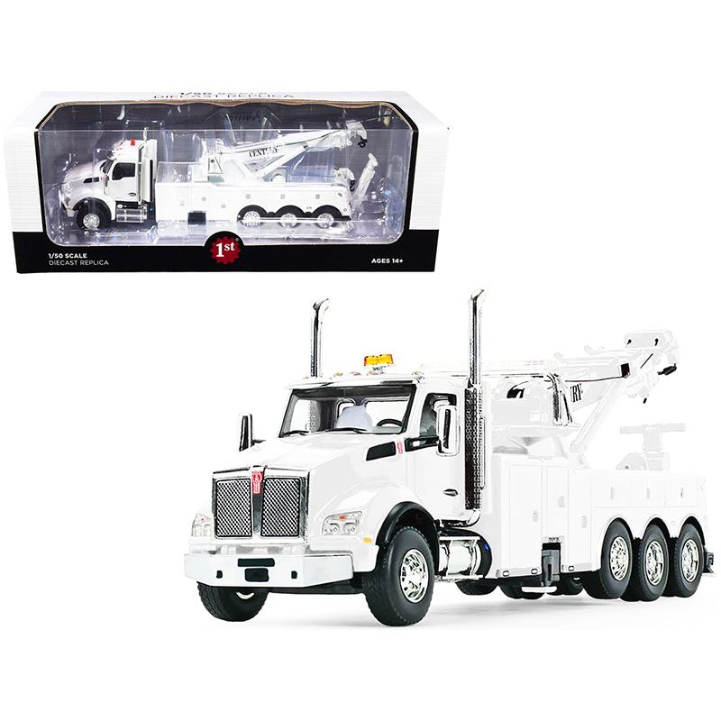 Kenworth T880 with Century Model 1060 Rotator Wrecker Tow Truck White