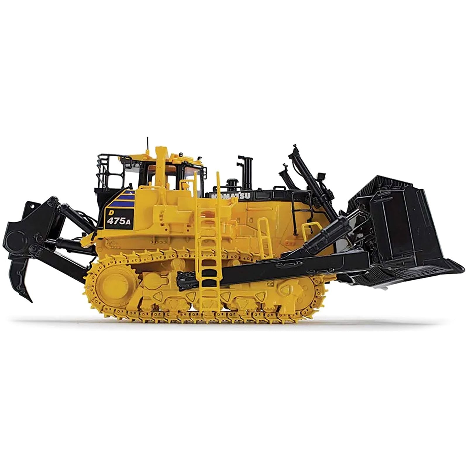 Komatsu D475A-8 Dozer with Ripper Yellow 1/50 Diecast Model by First G ...