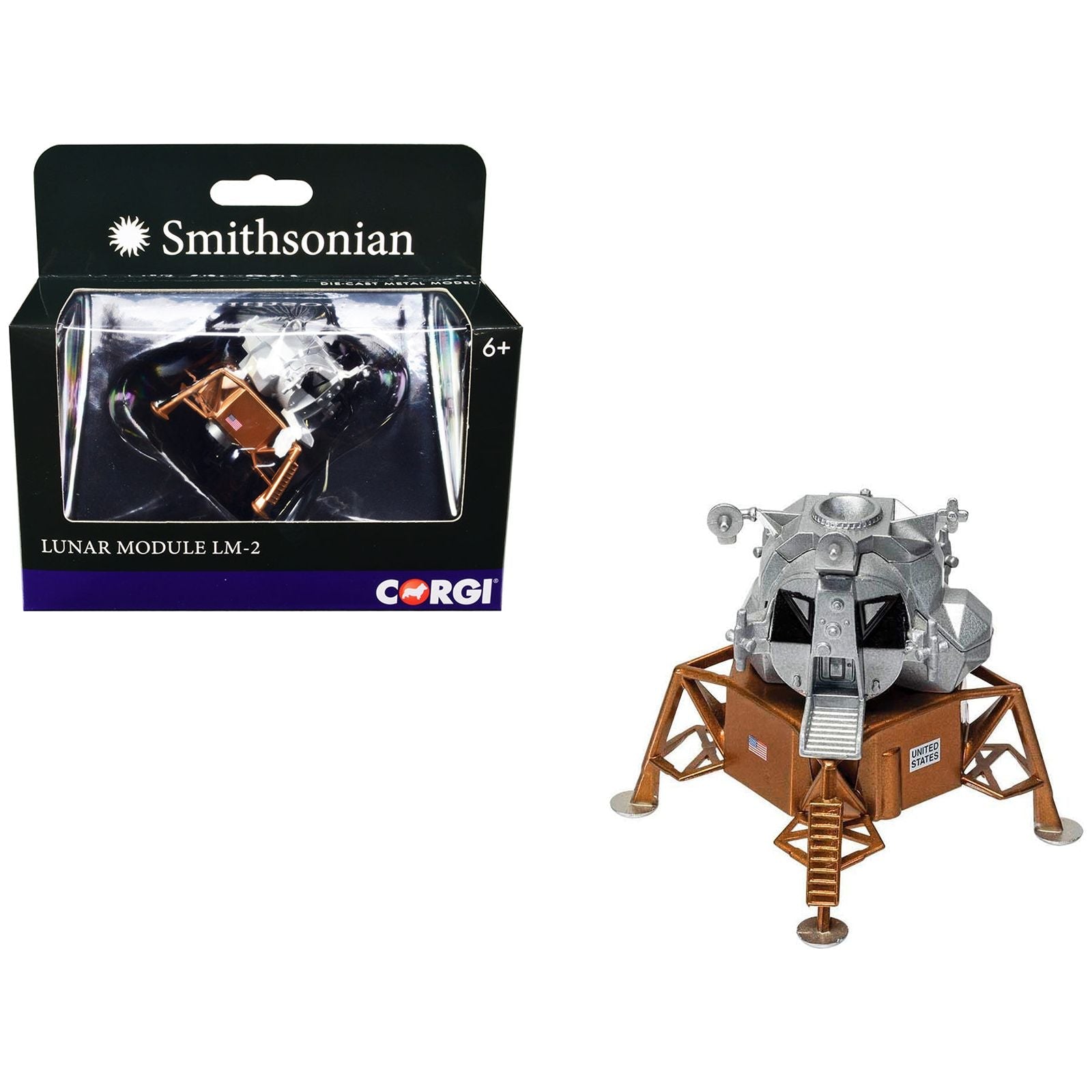 NASA Lunar Module LM-2 Spacecraft "Smithsonian" Series Diecast Model b ...