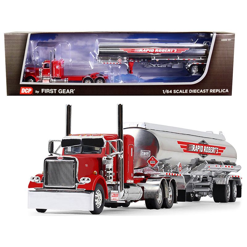 Peterbilt 389 with 36" Flattop Sleeper Cab and Heil Fuel Tanker Traile ...