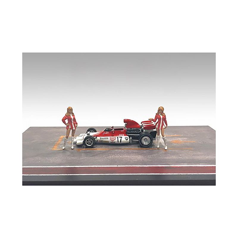 Race Day Two Diecast Figures Set 6 for 1/43 Scale by American Diorama