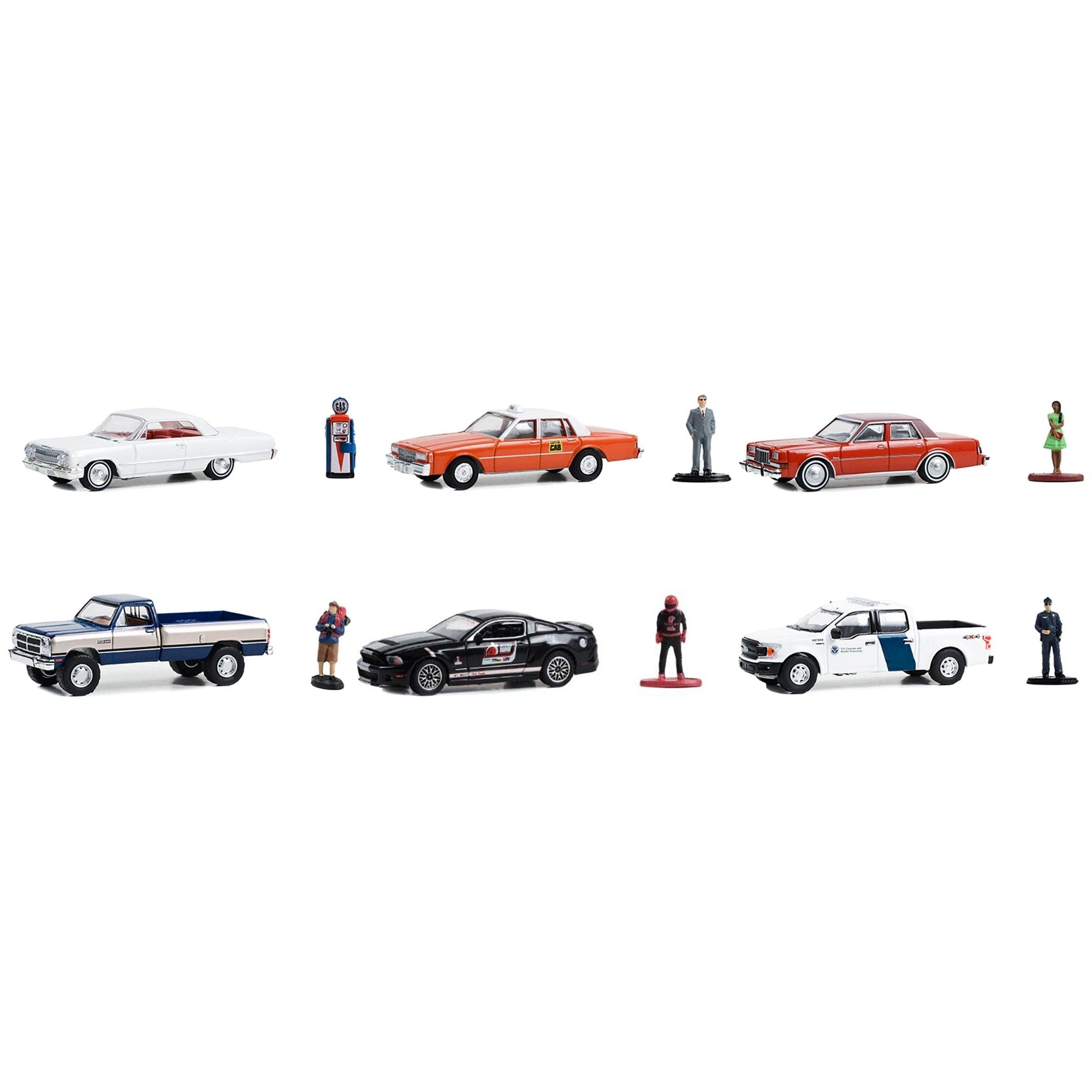 The Hobby Shop Set of 6 pieces Series 15 1/64 Diecast Model Cars